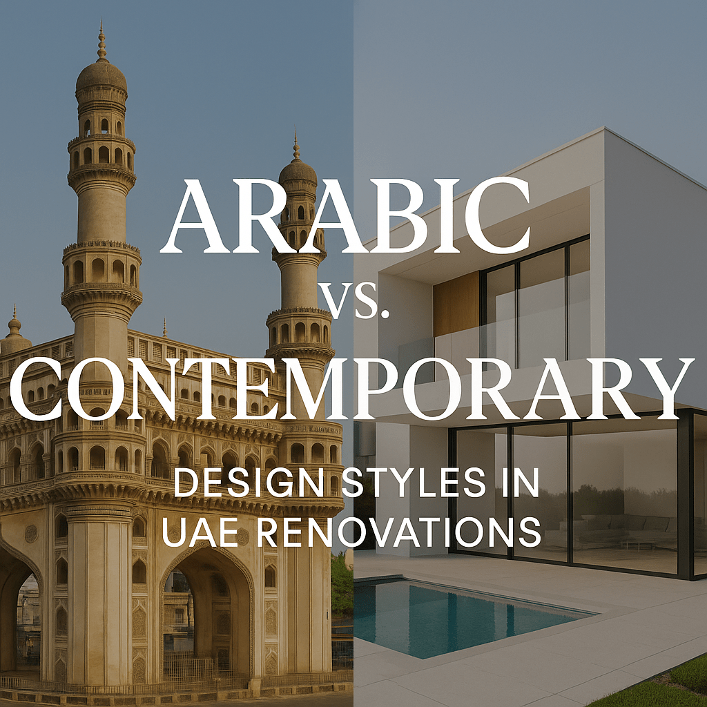 Arabic vs. Contemporary Design Styles in UAE Renovations (2025)
